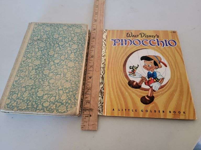 1948 Little Golden Book Walt Disney's Pinocchio & 1956 New Children's ...