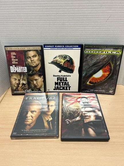 5 DVDs, Including ‘The Departed’ (2006) and ‘Full Metal Jacket’, Hard ...