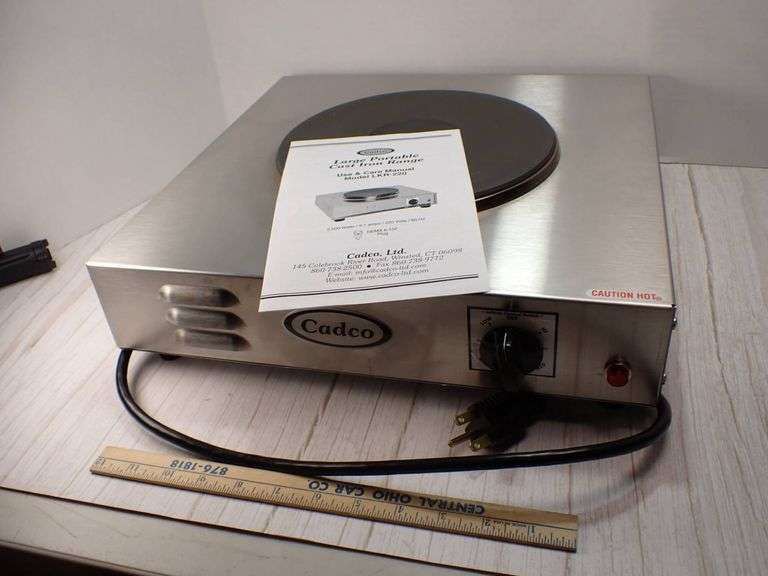 Cadco LKR-220 Large Portable Cast Iron Range - Auction Ohio