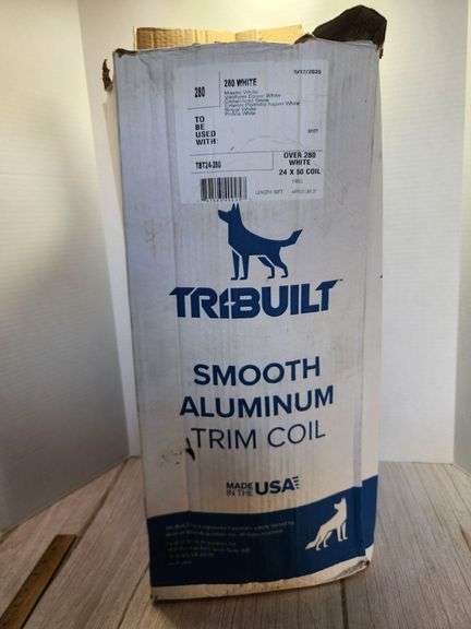 24-Inch x 35-Foot Long White Smooth Aluminum Trim Coil by TRIBUILT ...