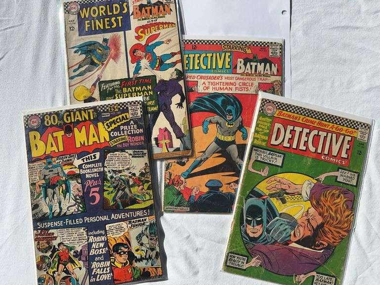 Lot of 4 old Batman comics by DC - Auction Ohio