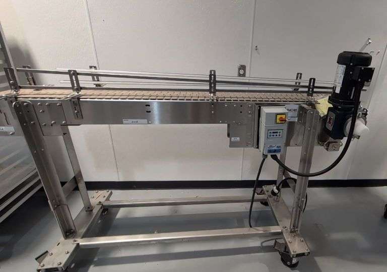 MCE Stainless Steel Conveyor System With Motor And Controls - Auction Ohio