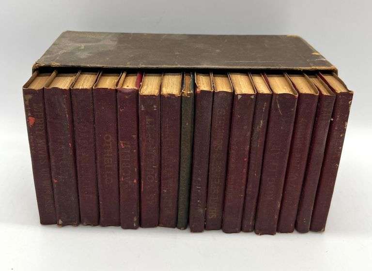 Antique Little Leather Library - Set - Auction Ohio