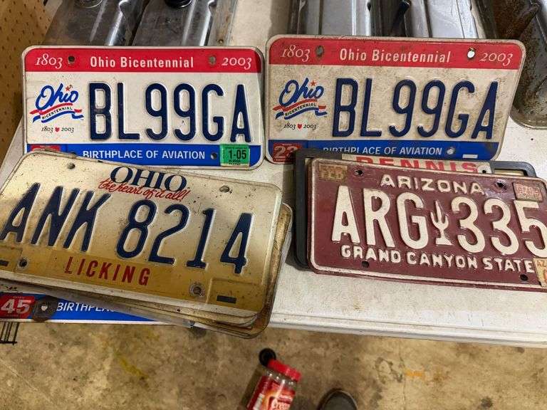 Vintage License Plate Lot - Auction Ohio