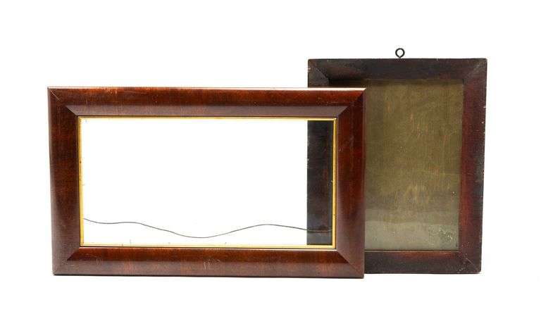 TWO MAHOGANY WOOD FRAMES. - Auction Ohio