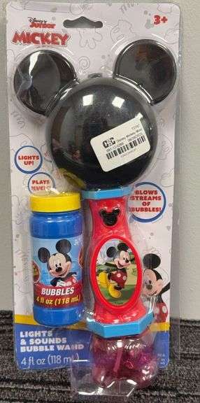 Little Kids Disney Mickey Mouse Light and Sound Musical Bubble Wand ...
