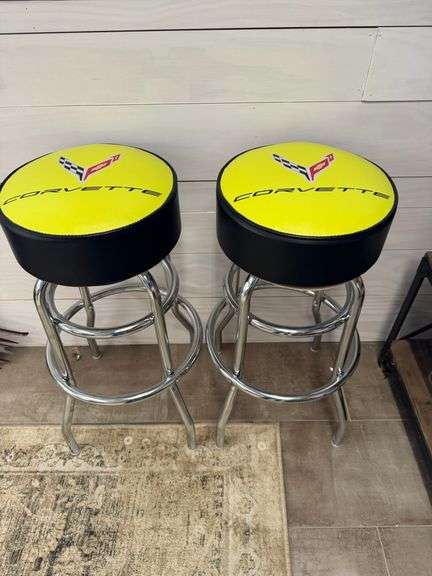 Pair of Corvette Bar Stools - Auction Ohio