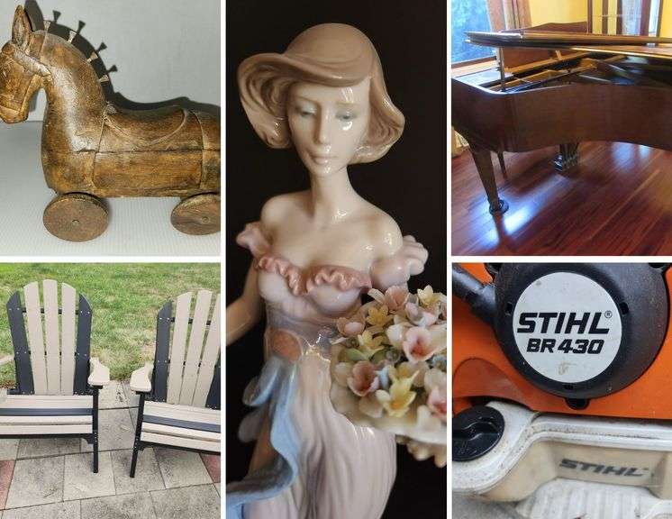 Worthington Home Patio Furniture, LLadros, Horse Collectibles, Tools ...