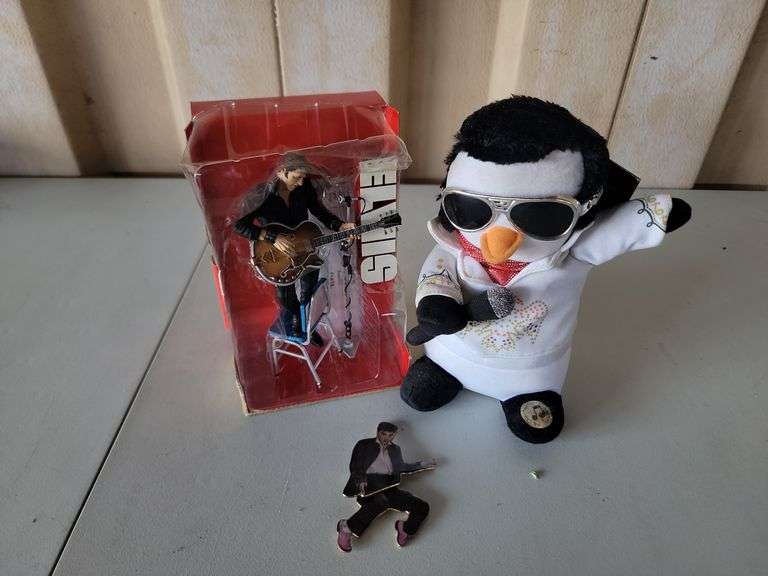 Elvis Singing Penguin, Figure W/Stand, & Ornament - Auction Ohio