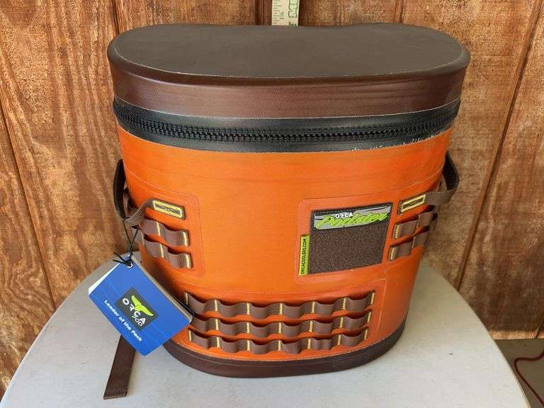 Orca Pod Leader Or The Pack Burnt Orange Backpack Cooler - Auction Ohio