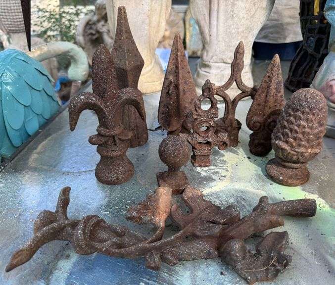Vintage Decorative Cast Iron Finials and Architectural Elements ...