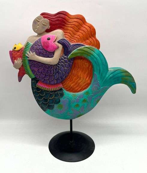 Signed - Mermaid Figurine - Auction Ohio