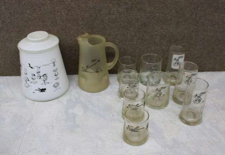 Glassware and Containers Featuring Cartoon Characters - Auction Ohio