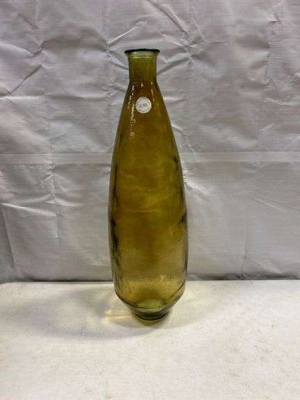 Handmade Vidrios San Miguel Amber Glass Vase, 100% Recycled Glass ...