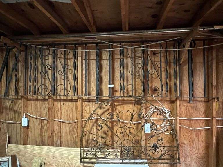 Wrought Iron Fencing & Ornamental Metal Piece - Auction Ohio
