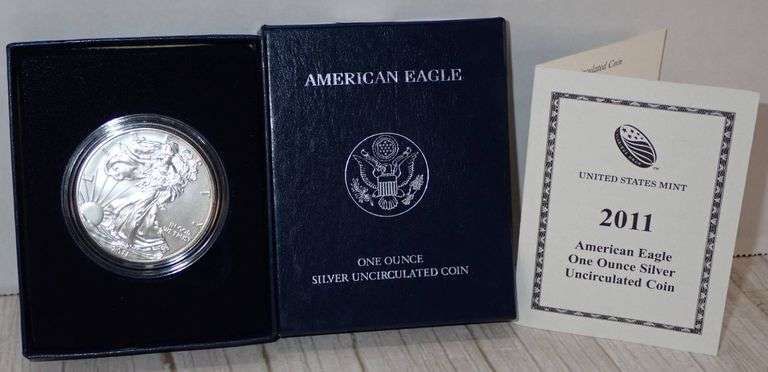American Eagle 2011-W Silver 1 oz. Brilliant Uncirculated Coin With OGP ...