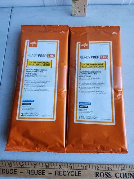 Medline Ready Prep Chg 2% Chlorhexidine Gluconate Cloths - Auction Ohio