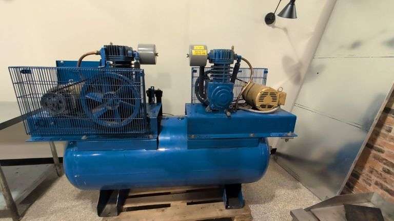 Quincy 3-Phase Air Compressor, Rebuilt in 2024 - Auction Ohio
