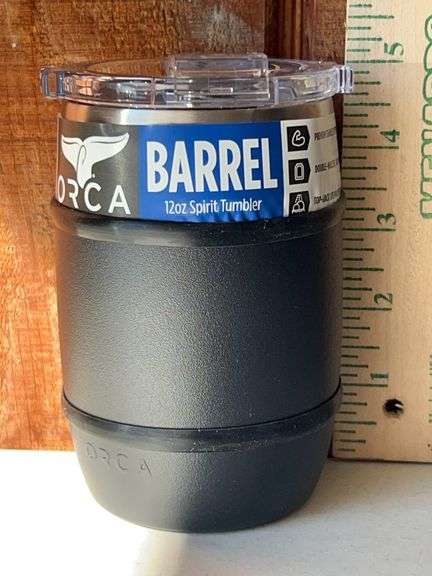 Orca Vino 12 oz Wine Spirit Barrel Tumbler Black - Auction Ohio