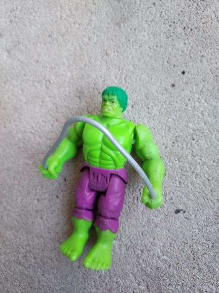 1990 Marvel Super Heroes Crushing Arm Hulk Toy Biz Action Figure ...