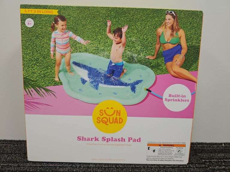 Shark Splash Pad Novelty Floats - Sun Squad™: Water Inflatables for ...