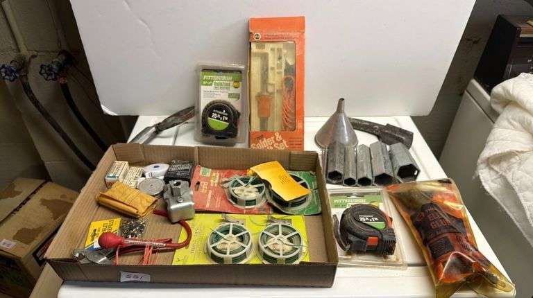 Pittsburgh Tool Set with Tape Measure and Soldering Kit - Auction Ohio