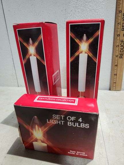 2 Sensor Candle Lamps & Set Of 4 Light Bulbs - Auction Ohio