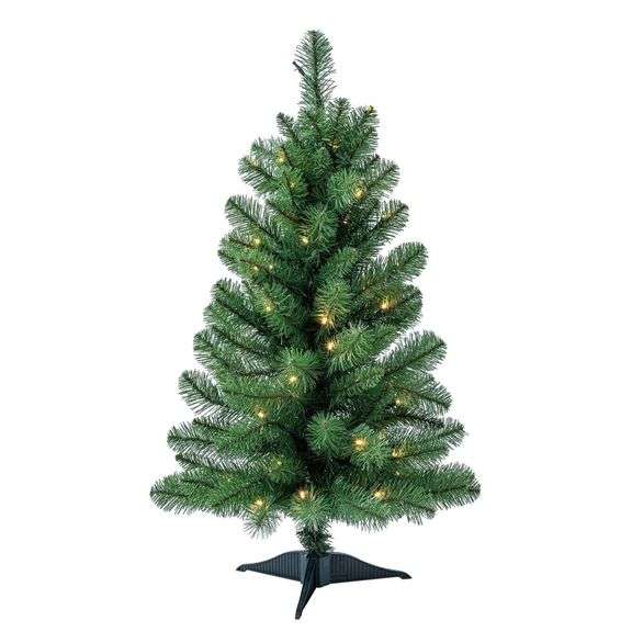**NEW** Holiday Time Pre-Lit 3' Winston Pine Artificial Christmas Tree ...