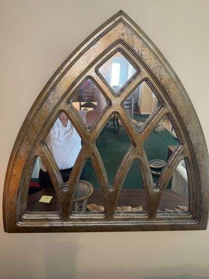 Unusual cathedral, style mirror, and decor - Auction Ohio