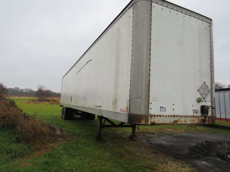 1984 Fruehauf Semi-box Trailer - Auction Ohio