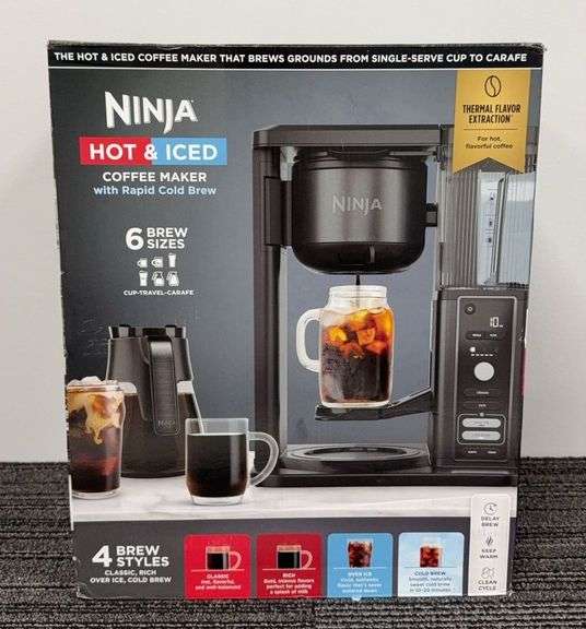 Ninja Hot & Iced Coffee Maker, Single Serve to 10 Cup Carafe, Drip ...