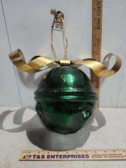 Cardboard 9" Bell Ornament Made In The Philippines - Auction Ohio