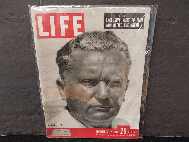 Life Magazine, September 12, 1949, Featuring Marshal Tito – Hardcopy ...