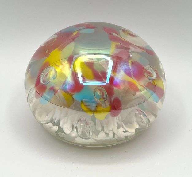 Wheatonware Studio Art Glass Paperweight - Auction Ohio