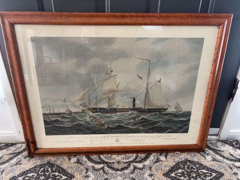 Framed print: Her Majesty’s Steam Frigate Cyclops” by H. Papprill ...