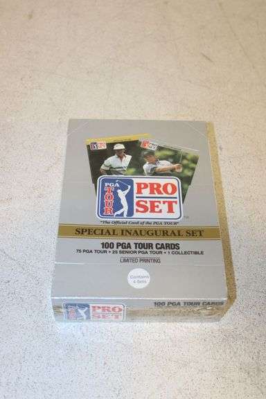 PGA Tour Pro Set Cards Box - Auction Ohio