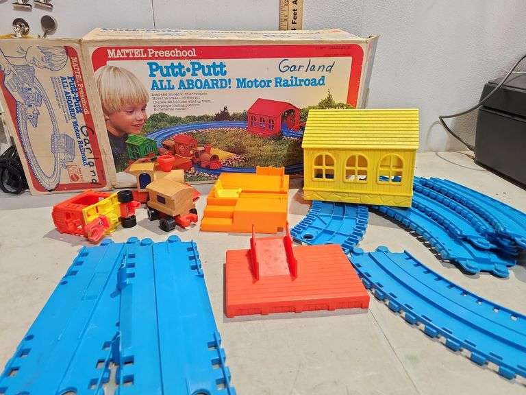 1976 Mattel Preschool Putt-Putt All Aboard Motor Railway Missing Pieces ...