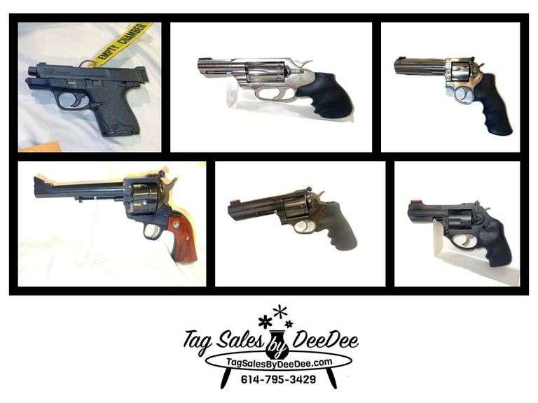 Colt King Cobra .357 Magnum revolver, 3 Ruger .357 Magnum revolvers ...