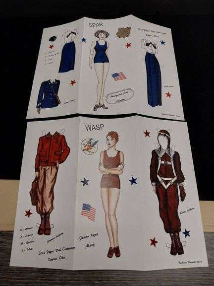 2012 Paper Doll Convention Memorabilia Featuring SPAR and WASP Designs ...