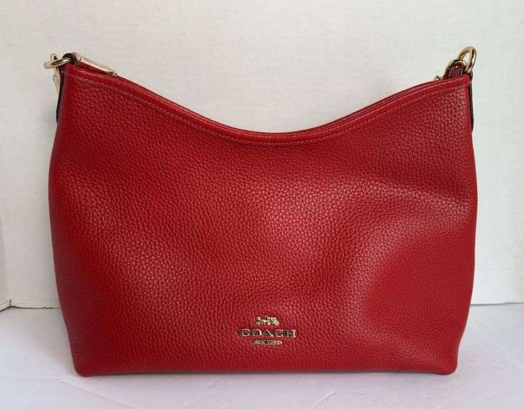 Red Over the Shoulder Coach Purse - Auction Ohio