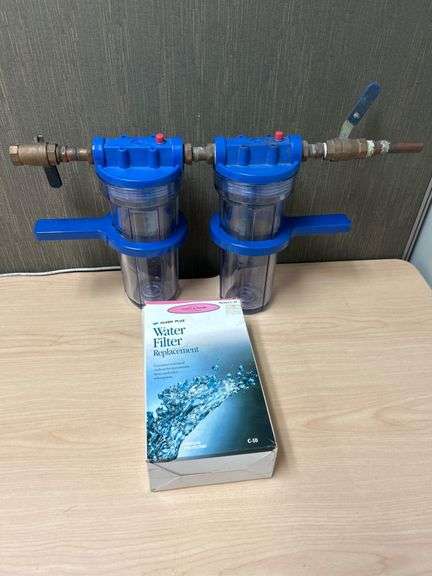 Dual Water Filtration System With Replacement Filters and Copper ...