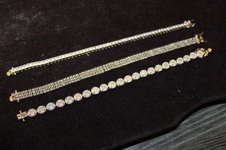 Sterling Silver and Gemstone Bracelets - Auction Ohio
