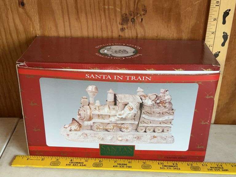 Santas Collection Santa In Train Appears New In Box - Auction Ohio