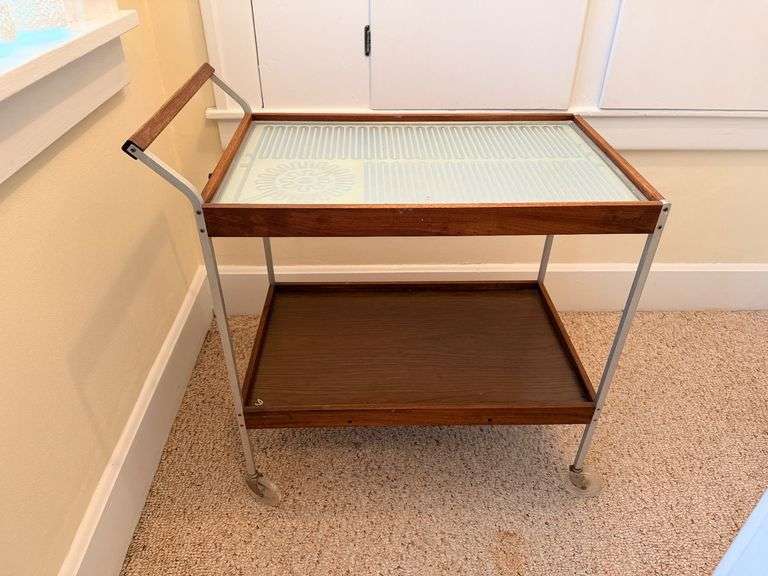 Salton Hotray Hotable Cart Model H-958-W Mid-Century - Auction Ohio