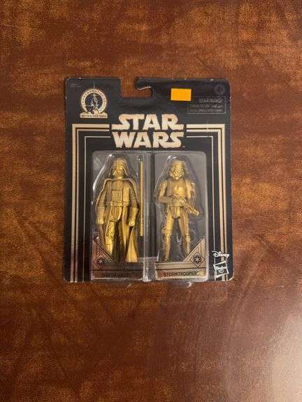 Star Wars Commemorative Edition Gold Figures Darth Vader & Storm ...
