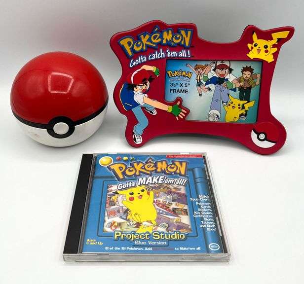 Pokémon Picture Frame, Poke ball, & Project Studio - Auction Ohio