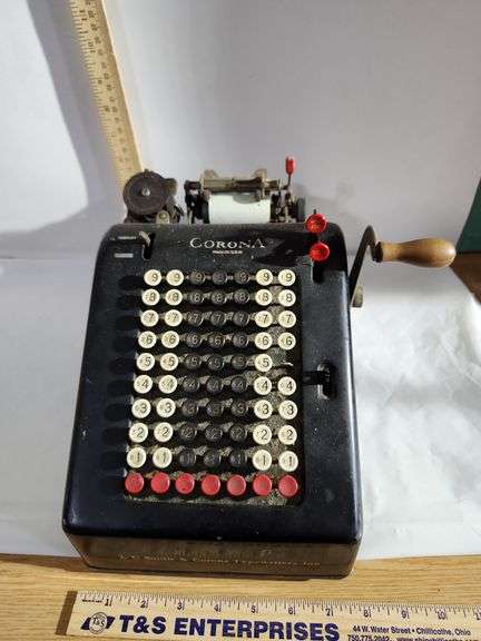 Antique LC Smith & Corona Typewriters Co. Adding Machine - Auction Ohio