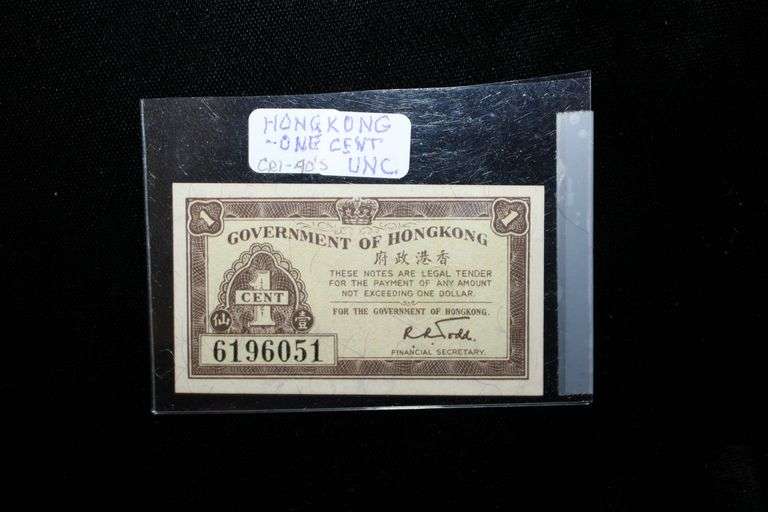 Hong Kong Note - Auction Ohio