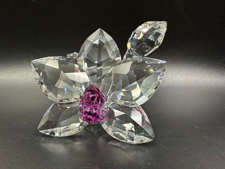 Swarovski Crystal Orchid Blossom - Auction Ohio