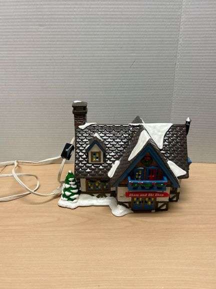Department 56 Snow Village Skate And Ski Shop Illuminated Building ...